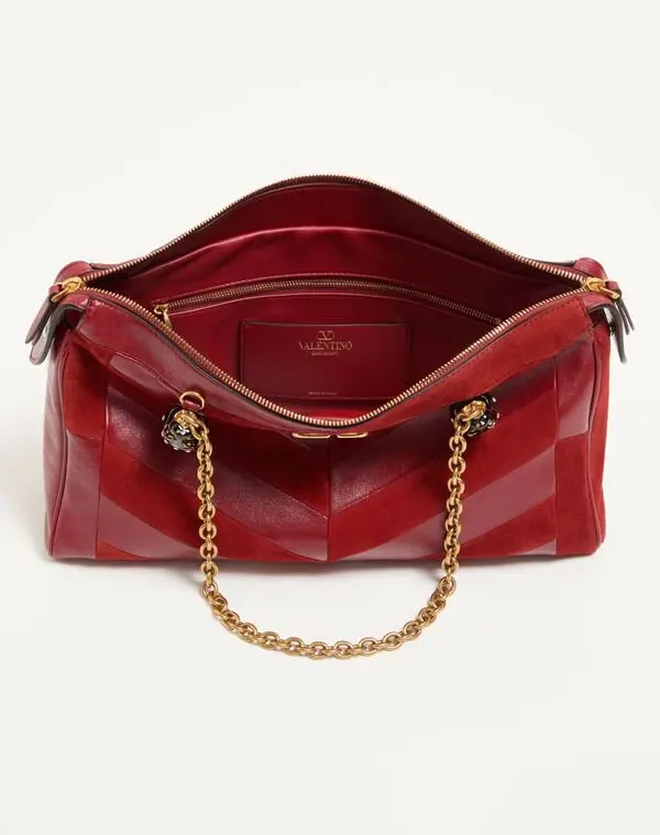 Valentino Garavani Panthea Medium Shoulder Bag - Red