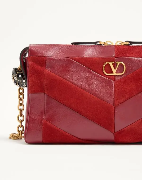 Valentino Garavani Panthea Small Shoulder Bag - Red