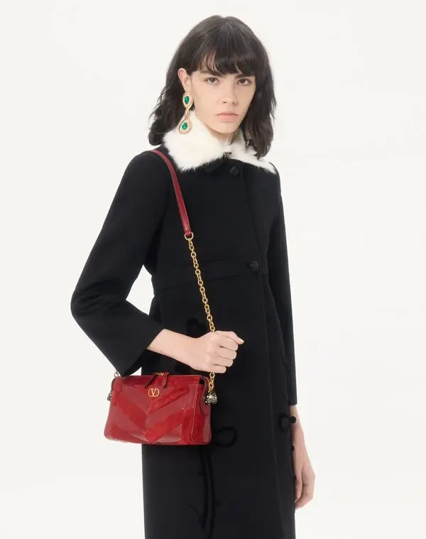 Valentino Garavani Panthea Small Shoulder Bag - Red