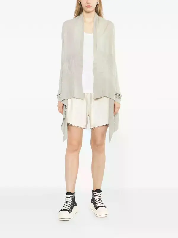 Rick Owens Draped Ribbed-knit Cardigan