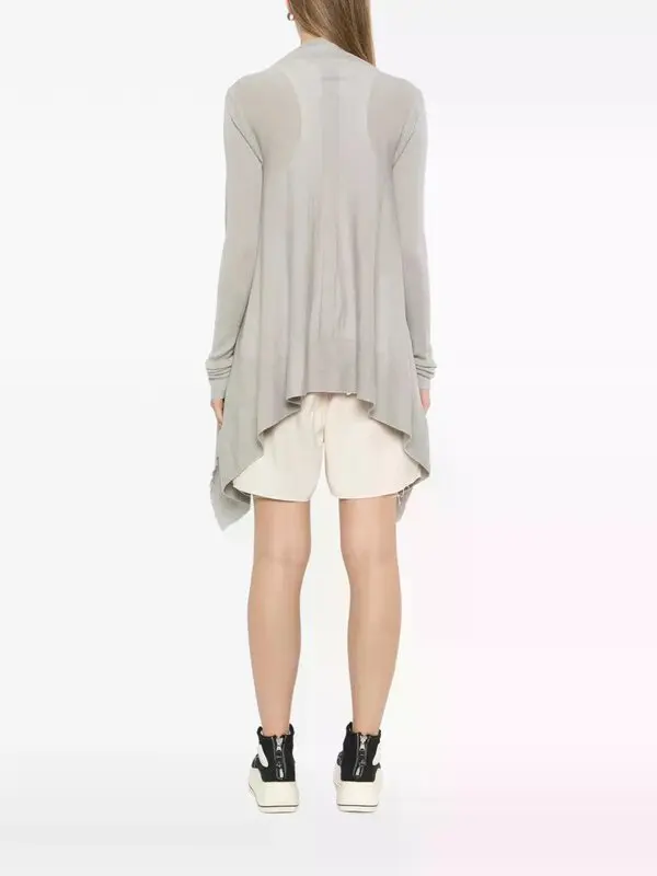 Rick Owens Draped Ribbed-knit Cardigan