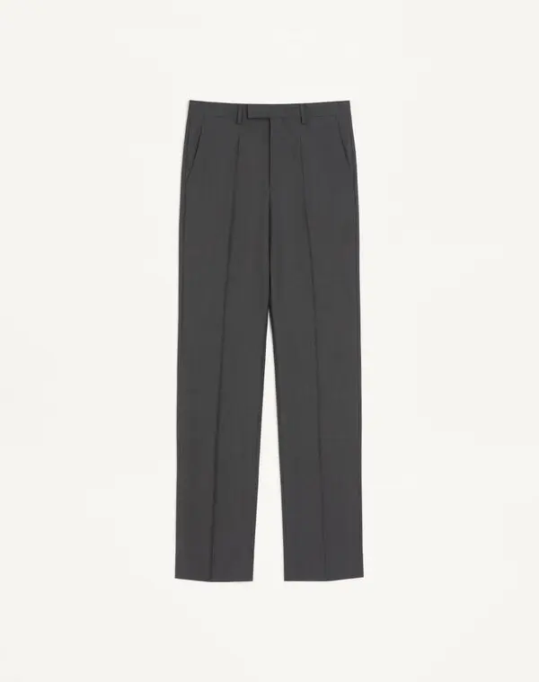Valentino Garavani Wool Trousers - Dark Grey