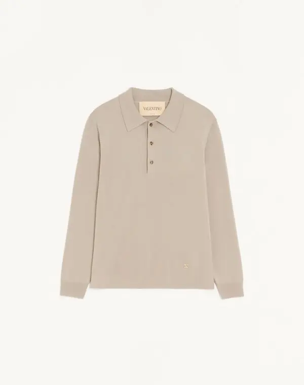 Valentino Garavani Wool Polo Shirt With Vlogo