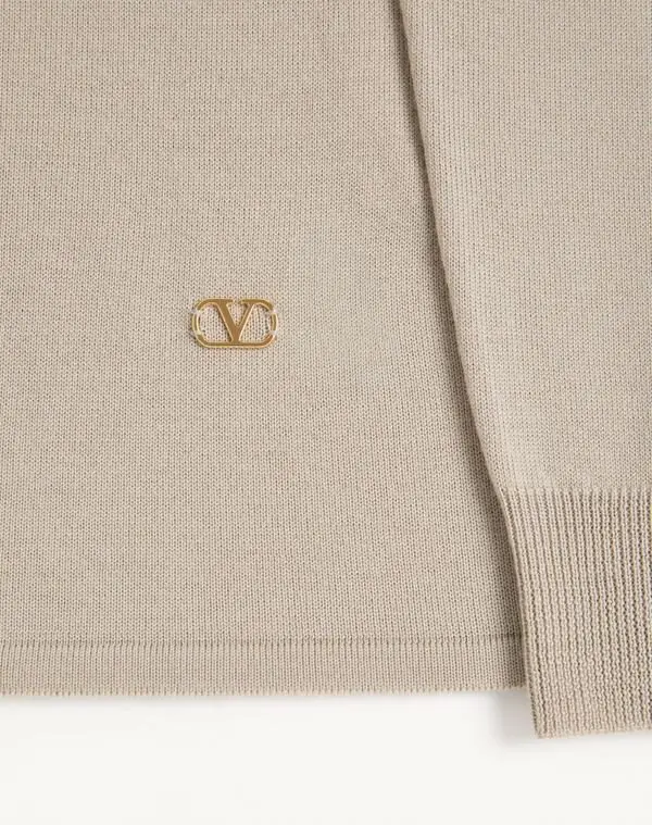 Valentino Garavani Wool Polo Shirt With Vlogo