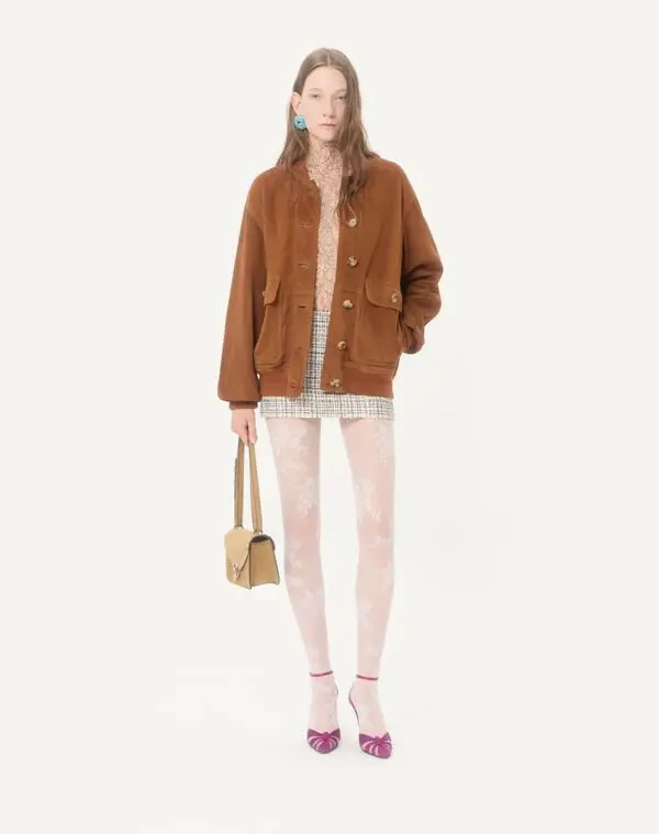 Valentino Garavani Square Tweed Mini Skirt