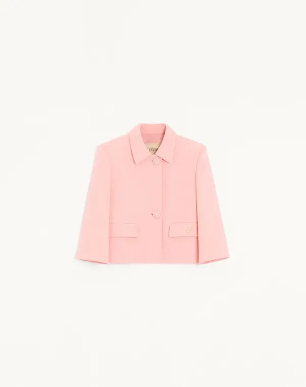 Valentino Garavani Wool Crepe Jacket - Pink