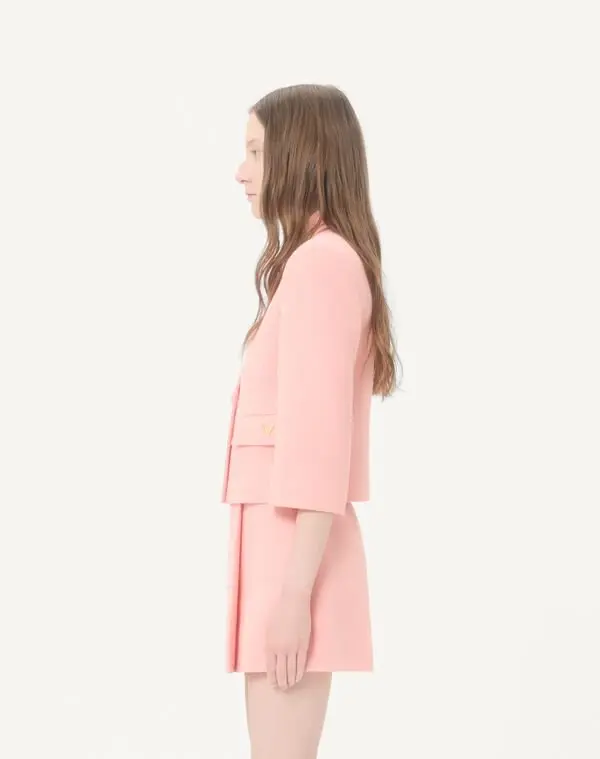 Valentino Garavani Wool Crepe Jacket - Pink