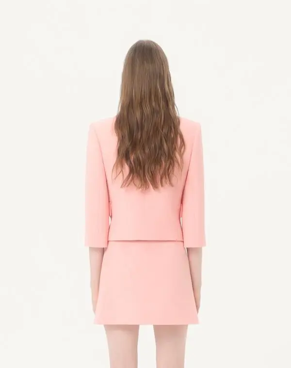 Valentino Garavani Wool Crepe Jacket - Pink
