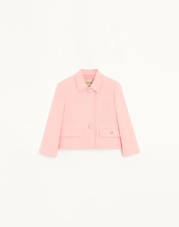 Valentino Garavani Wool Crepe Jacket - Pink