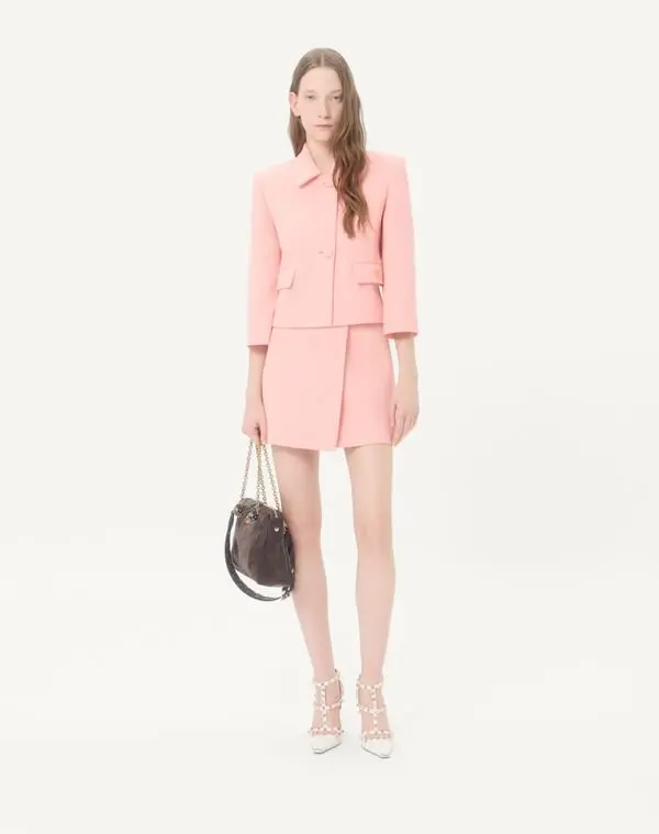 Valentino Garavani Wool Crepe Jacket - Pink