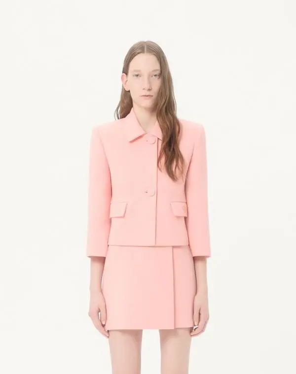 Valentino Garavani Wool Crepe Jacket - Pink