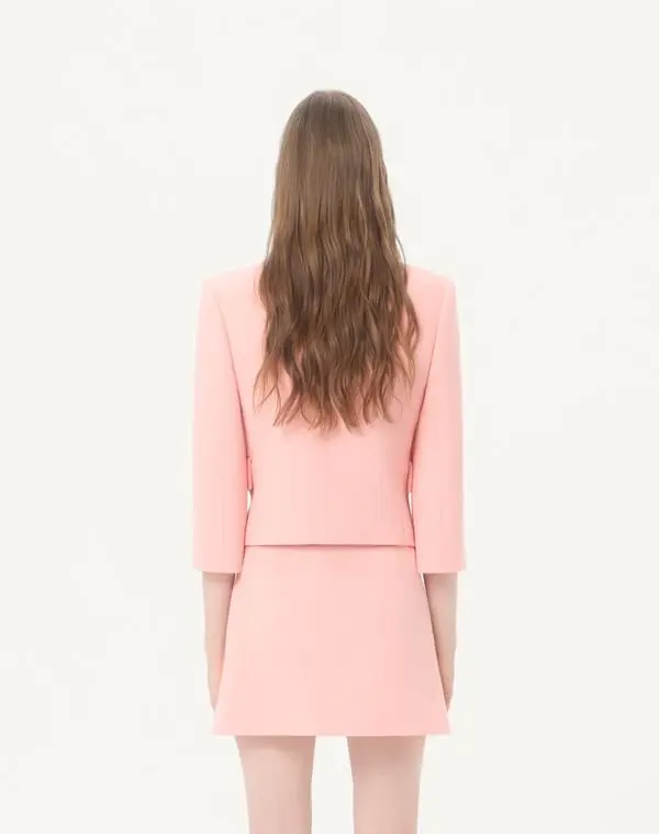 Valentino Garavani Wool Crepe Jacket - Pink