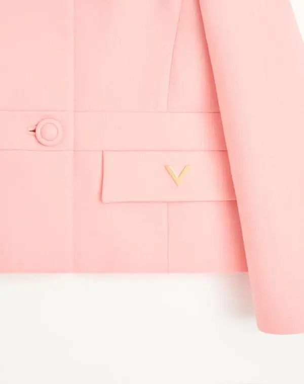 Valentino Garavani Wool Crepe Jacket - Pink