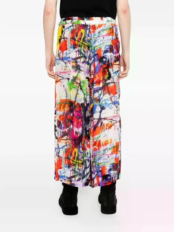 NUDE:MASAHIKO MARUYAMA Paint-splatter Wide-leg Trousers
