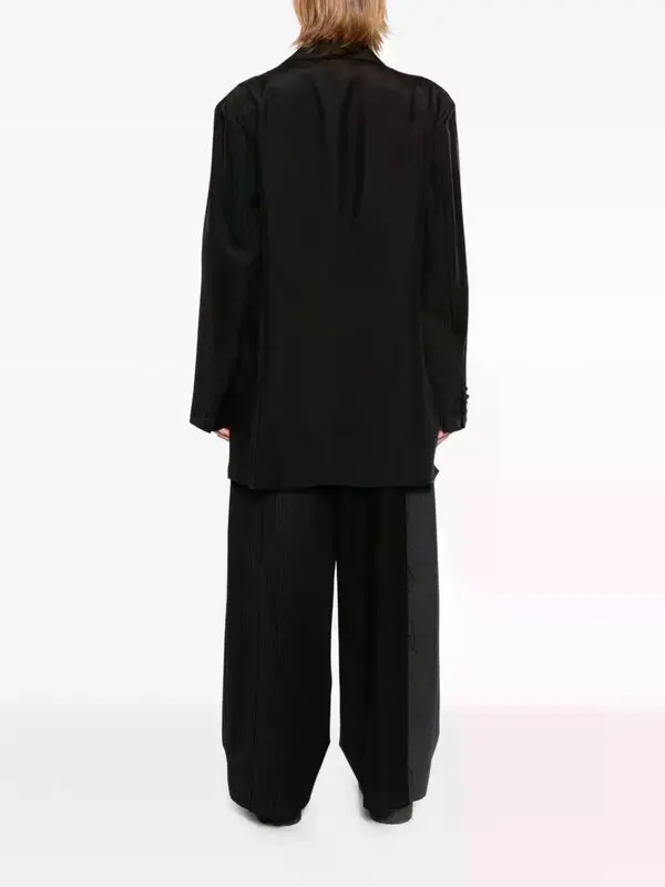 Yohji Yamamoto Notched-lapel Long-sleeve Jacket