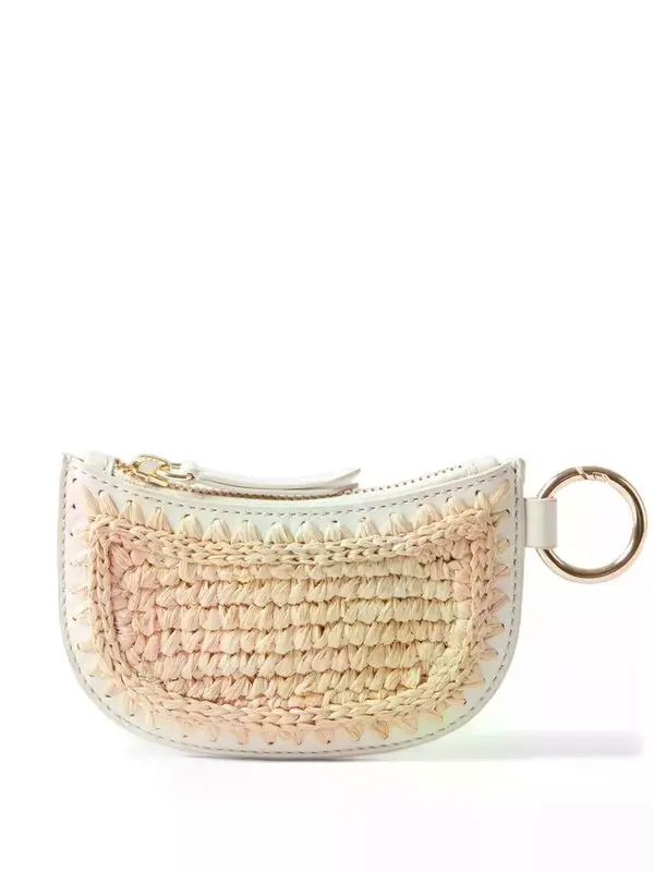 Claudie Pierlot Woven-panel Wallet - Neutrals