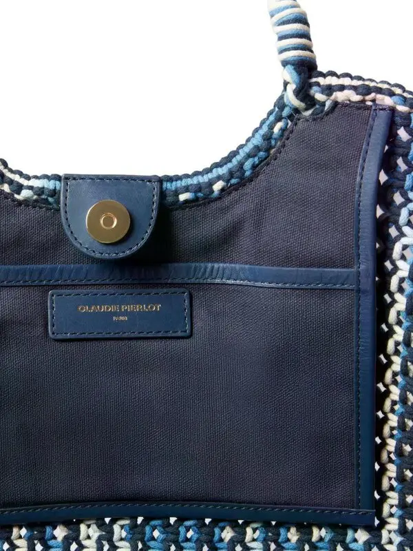 Claudie Pierlot Braided Handle Tote Bag