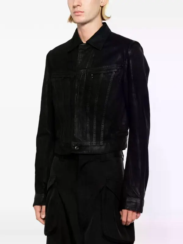 JULIUS Coated Cropped Jacket