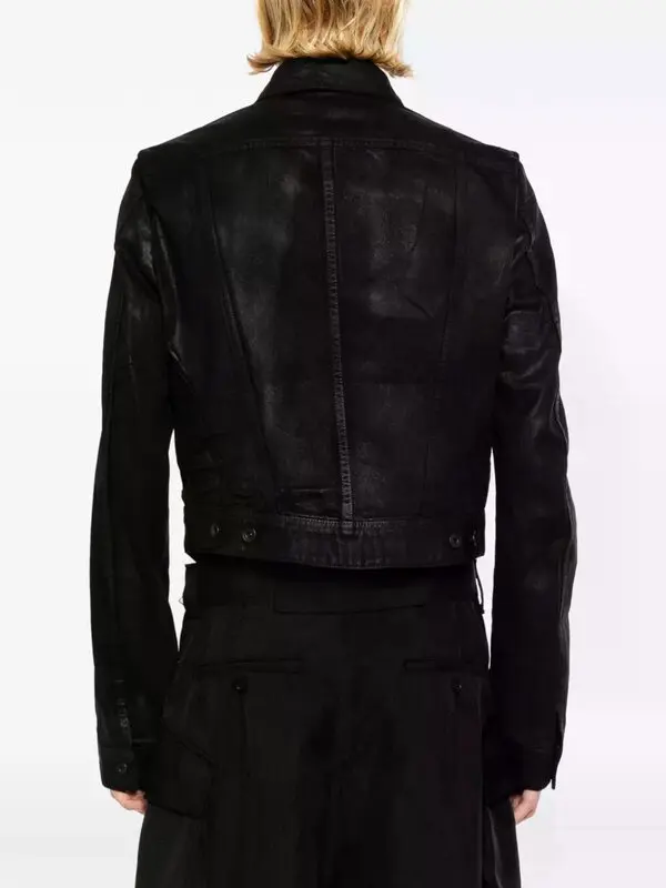 JULIUS Coated Cropped Jacket
