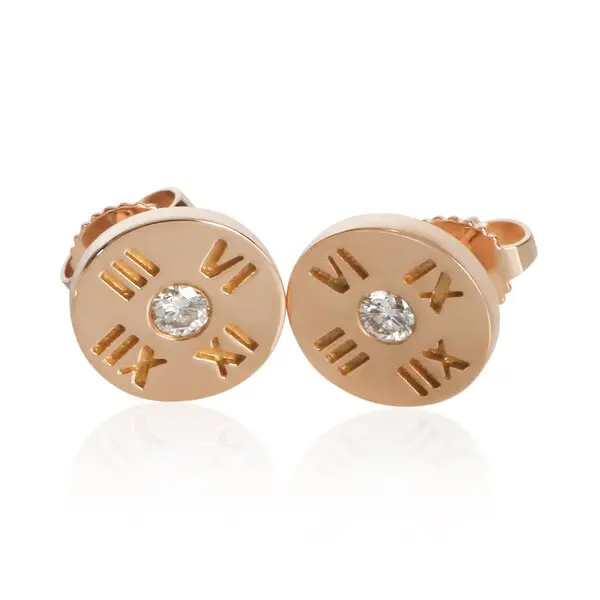Tiffany & Co. Atlas Diamond Earrings - Rose_gold