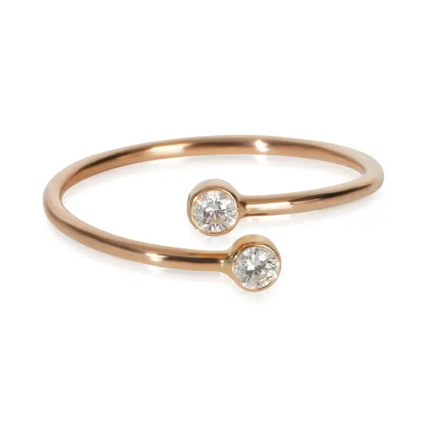 Tiffany & Co. Rose Gold Diamond Elsa Peretti Hoop Ring - Rose_gold