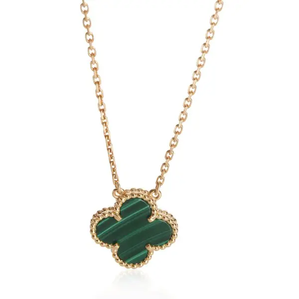 Van Cleef & Arpels Yellow Gold Malachite Pendant - Yellow_gold
