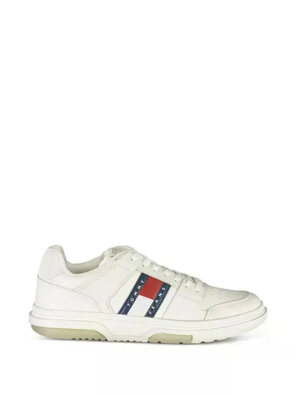Tommy Hilfiger Court Logo-patch Sneakers - Neutrals