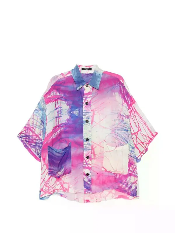 NUDE:MASAHIKO MARUYAMA Graphic-print Short-sleeve Shirt
