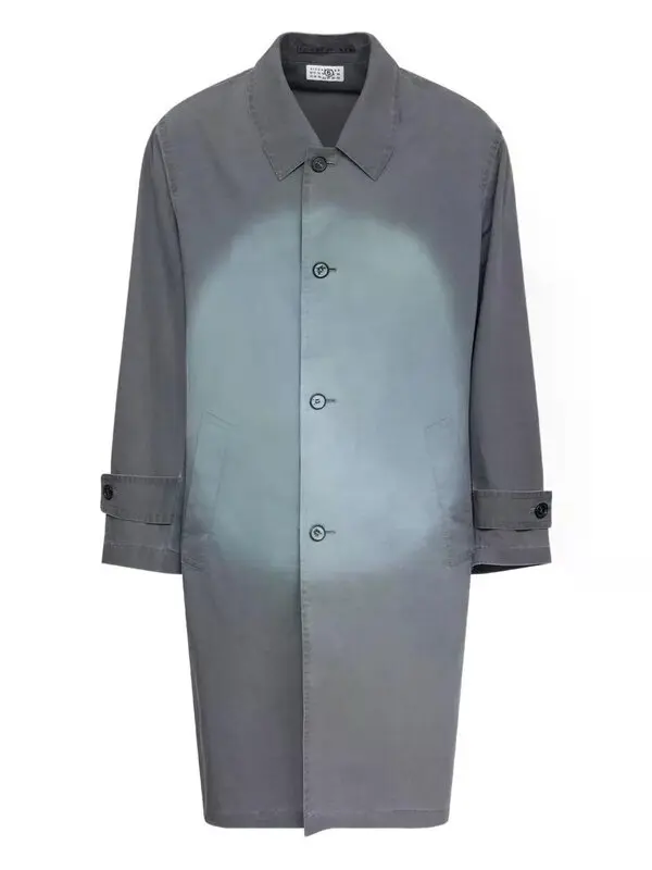 MAISON MARGIELA Button-front Single-breasted Coat - Grey