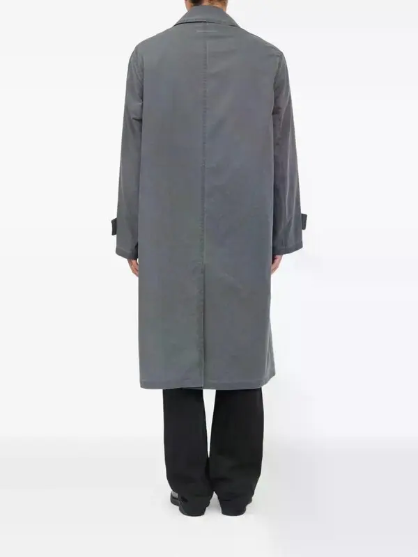 MAISON MARGIELA Button-front Single-breasted Coat - Grey