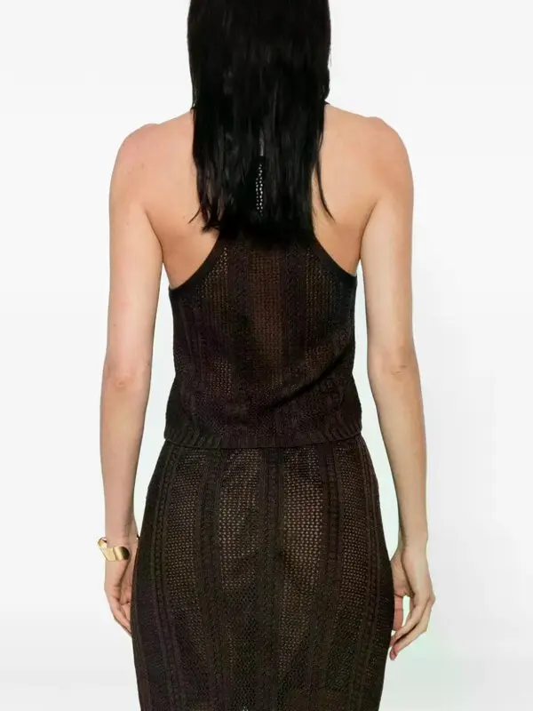 PENNYBLACK Crochet-knit Ribbed Top