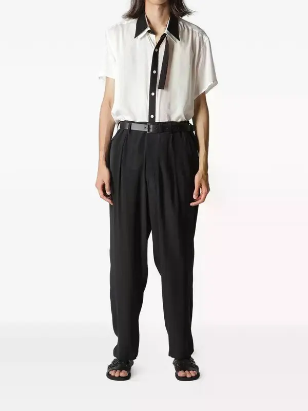 Yohji Yamamoto Pleated Chino Trousers