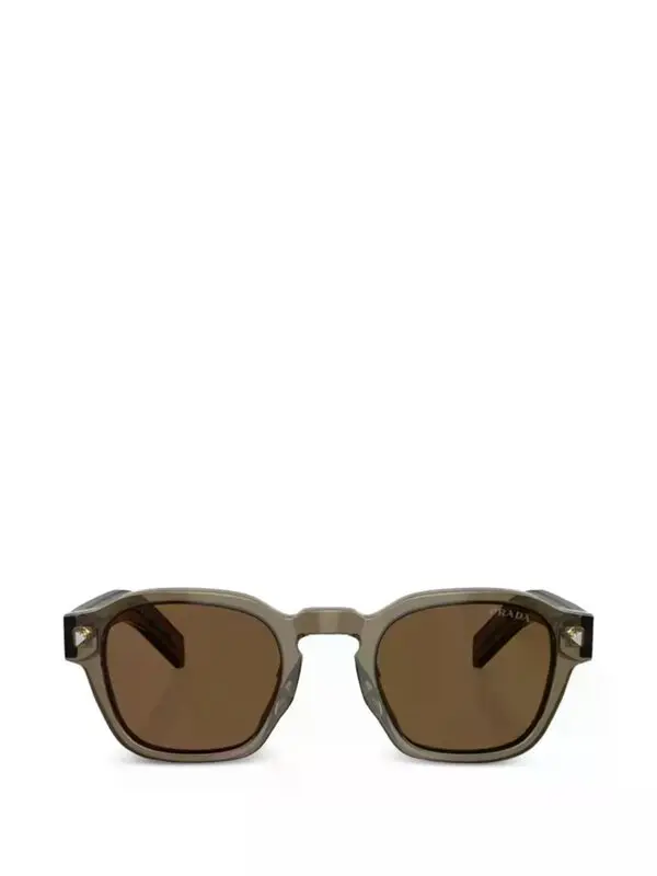 Prada Round-frame Sunglasses - Brown