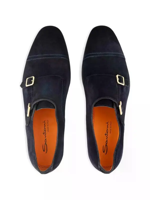 Santoni Double-strap Monk Shoes - Blue