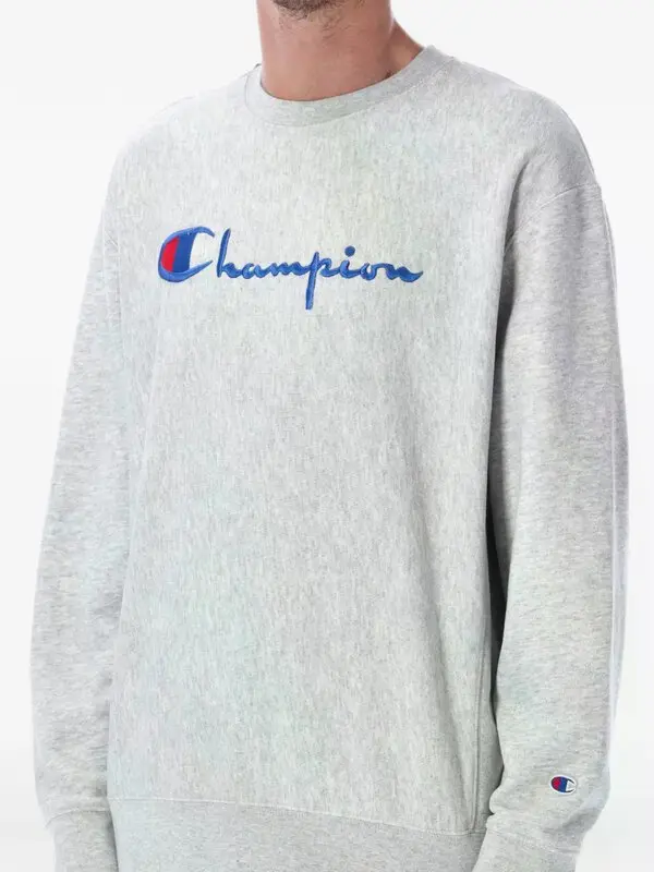 Champion Logo Embroidered Crew Neck Sweater