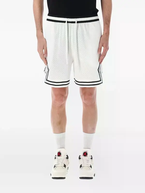 JORDAN Diamond Mesh Shorts - White