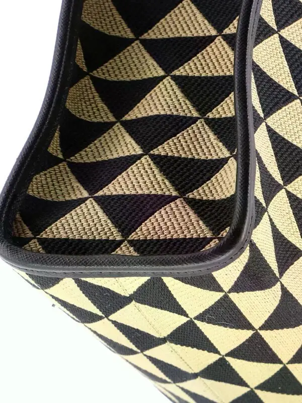 Prada Symbole Jacquard Large Tote Bag - Black