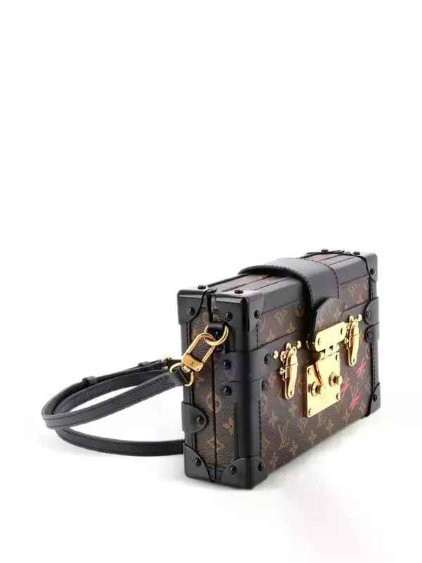 LOUIS VUITTON Petite Malle Monogram Canvas Clutch - Brown