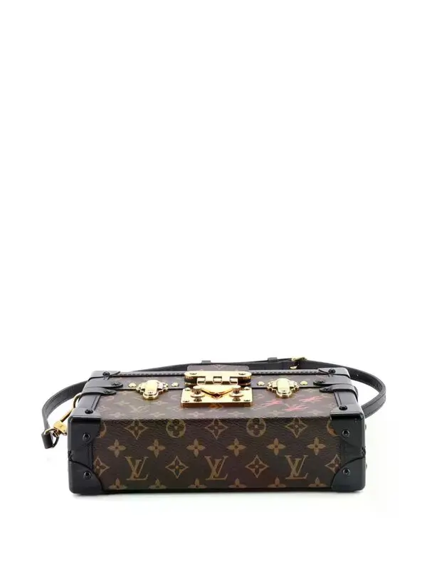 LOUIS VUITTON Petite Malle Monogram Canvas Clutch - Brown