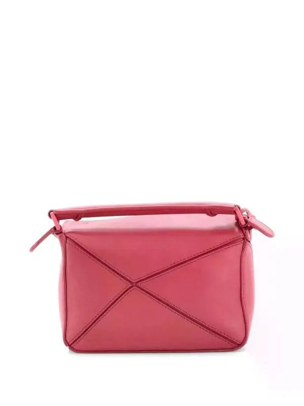 Loewe Puzzle Leather Mini Crossbody Bag - Pink