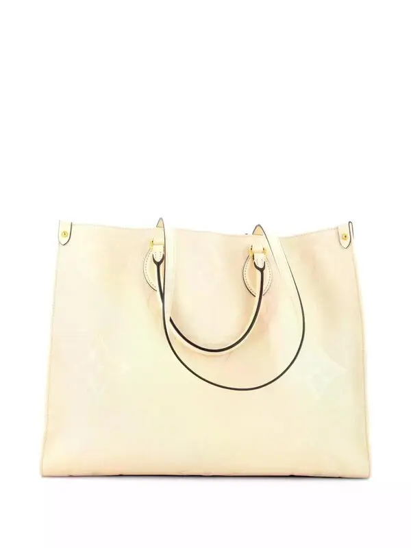 LOUIS VUITTON Onthego Monogram Empreinte Giant Gm Tote Bag - Neutrals