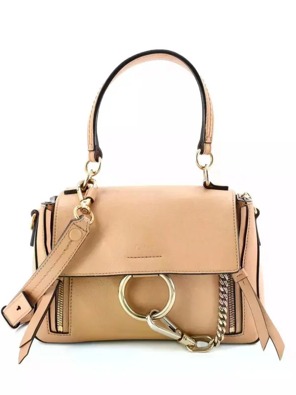 Chloé Faye Day Mini Leather Shoulder Bag - Neutrals