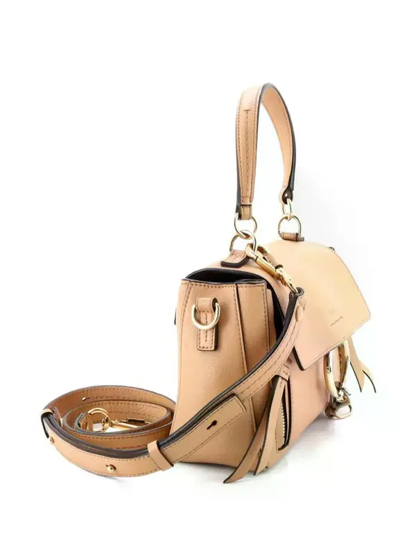 Chloé Faye Day Mini Leather Shoulder Bag - Neutrals
