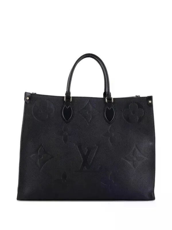 LOUIS VUITTON Onthego Monogram Empreinte Giant Gm Tote Bag - Black
