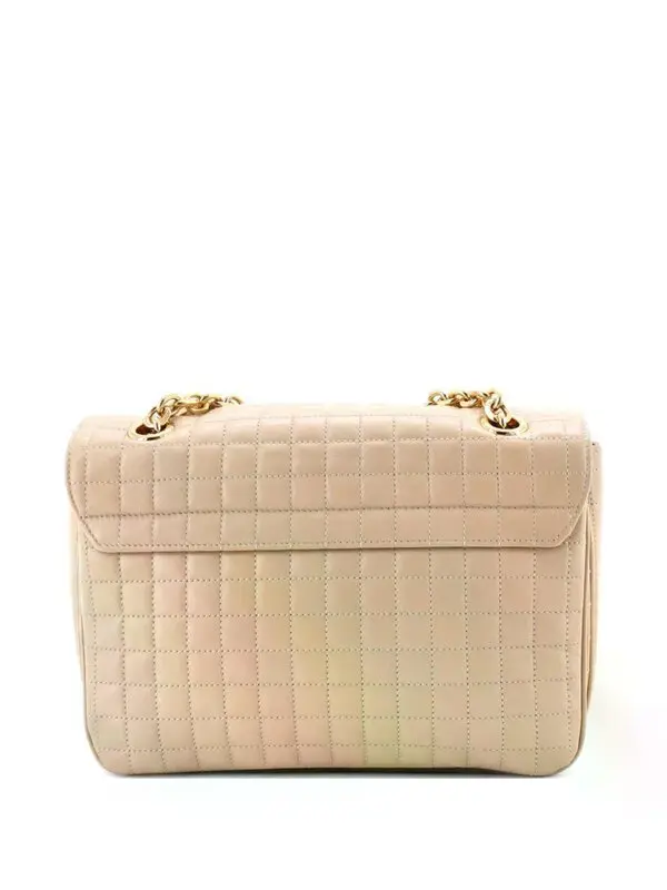 Celine C Bag Quilted Leather Shoulder Bag - Neutrals