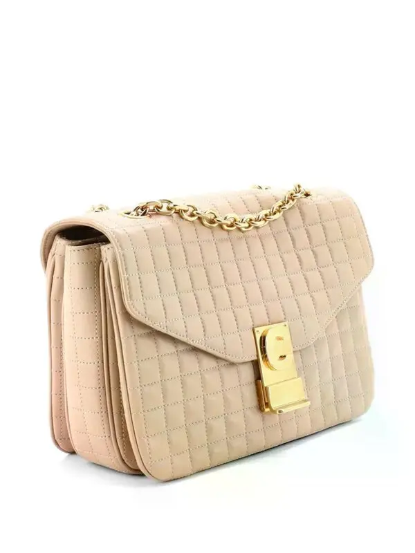 Celine C Bag Quilted Leather Shoulder Bag - Neutrals