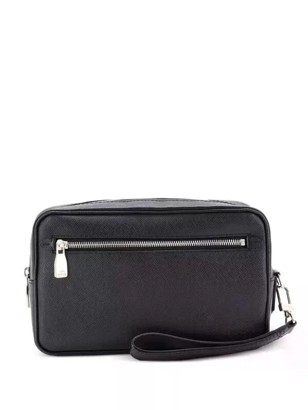 LOUIS VUITTON Kasai Taiga Leather Clutch Bag