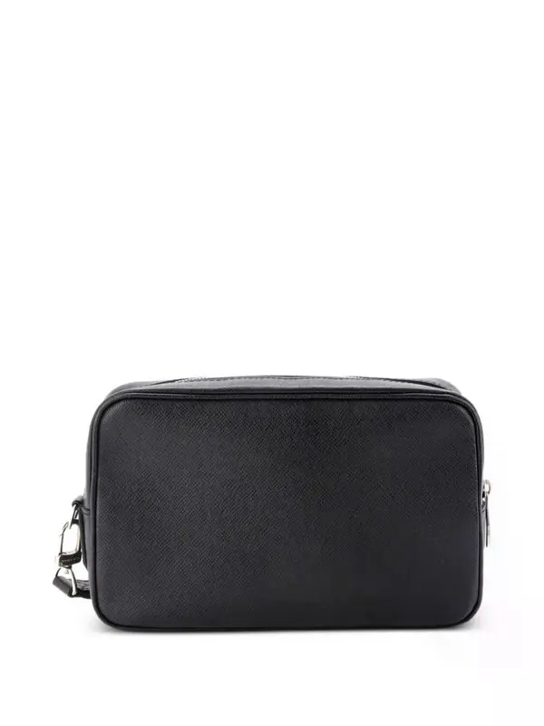 LOUIS VUITTON Kasai Taiga Leather Clutch Bag