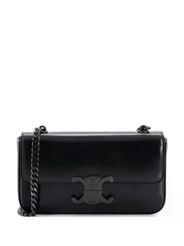 Celine Triomphe Chain Small Shoulder Bag - Black