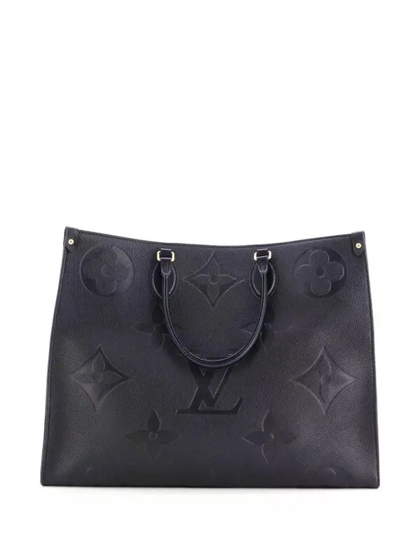 LOUIS VUITTON Onthego Monogram Empreinte Giant Gm Tote Bag - Black